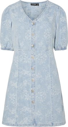 Pieces Pcfeline Ss Denim Dress