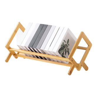 Generic Schreibtisch B&uuml;cherregal | Holz Schreibtisch B&uuml;cherregal Organizer - Holztisch B&uuml;cherregal,f&uuml;r Zeitschriften Dokumente Schlafzimmer B&uuml;ro Wohnzimmer St