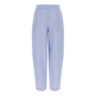 Rotate Rotate Birger Christensen, Femme, Pantalons, Bleu, Taille: 40 FR Pantalon fusel&eacute; en popeline