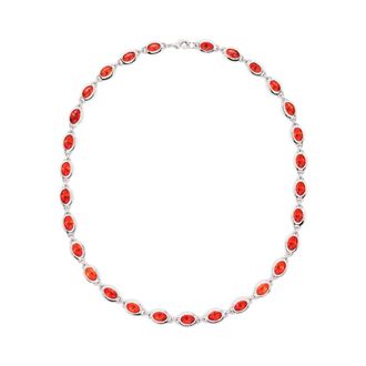 Darkai Oval-Stone Halskette - - Accessories - unisex - Mehrfarbig - ONE SIZE