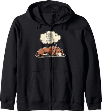 Jimbeels Frauchen war Heute Wieder so anstrengend Schlafender Dackel Kapuzenjacke