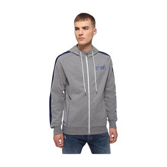 Dirk Bikkembergs Homme, Sweatshirts et sweats &agrave; capuche, Gris, Taille: M Cotton Relaxed Fit SweaT-shirt