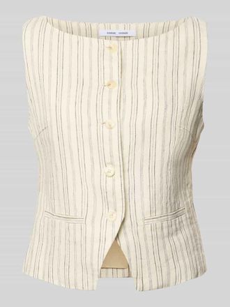 Sams&oslash;e & Sams&oslash;e Leinenweste mit Paspeltaschen Modell LOVES