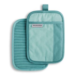 KitchenAid Beacon Topflappen, zweifarbig, 17,8 x 25,4 cm, Aqua Sky