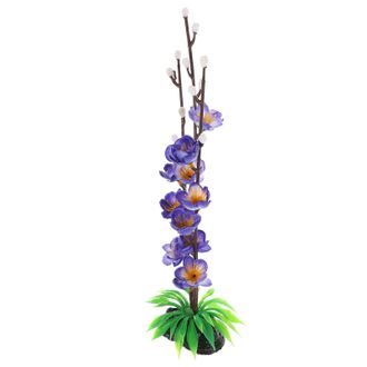 Valiclud Künstliche Sashimi blumendekoration für Sushi Teller Stabiles Bruchfestes Hotel dekor mit Blau grüner Grasbasis Tellerverzierung für Kalte Gerichte un