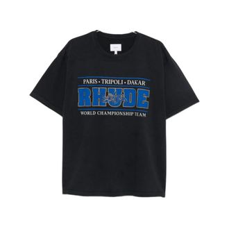 Rhude Grafik-T-Shirt - - Tops - Herren - Schwarzk - 2XL