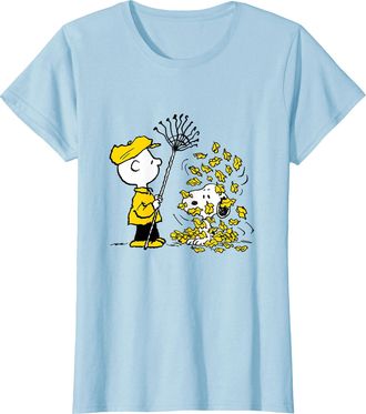 Peanuts Charlie Brown Snoopy Herbstbl&auml;tter T-Shirt