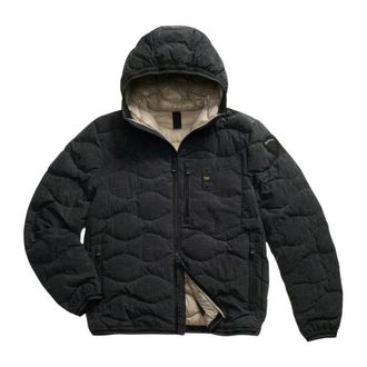 Blauer Homme, Vestes, Noir, Taille: XL Doudoune Wave &agrave; Capuche