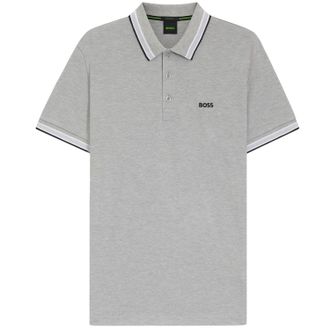 HUGO BOSS Paddy Euro Poloshirt f&uuml;r Herren (Silber)