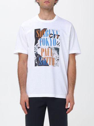 Paul Smith T-shirt &agrave; col rond en coton bio avec imprim&eacute; graphique et slogan