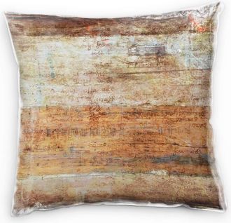 Paul Sinus Art Sinus Art Couch Sofa Lounge Zierkissen in 40x40cm Orangebraun Nussbraun Rostbraun