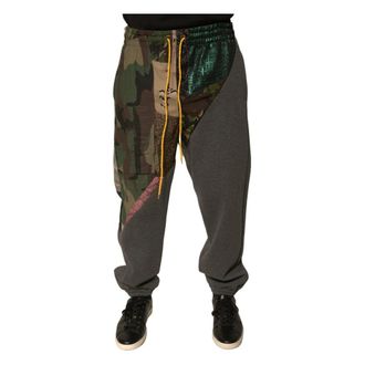 Dolce & Gabbana Camouflage Patchwork Jogger Sweatpants - - Trousers - Herren - Mehrfarbig - M