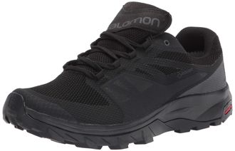 Salomon OUTline Gore-Tex Herren Wanderschuhe, Wasserdicht, Laufschuhähnlicher Komfort, Outdoor-Grip, Haltbarkeit, Schutz, Black, 40 2/3