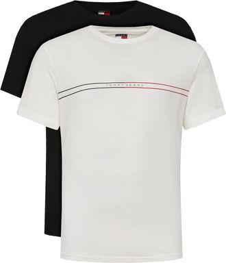 Tommy Jeans T-Shirt-Set Entry Graphic DM0DM21902 Bunt Slim Fit