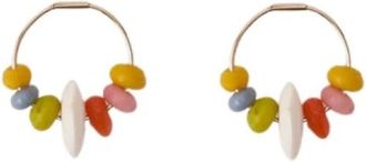 Malababa Femme, Accessoires, Multicolore, Taille: ONE Size Boucles doreilles cr&eacute;oles moyennes perl&eacute;es