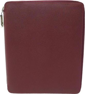 Herm&egrave;s Portemonnaie - NEUES HERMES IPAD-CASE E-ZIP-COVER AUS BORDEAUX-EP - Gr. unisize - in Rot - f&uuml;r Damen