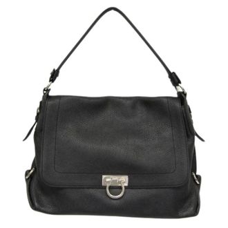Ferragamo Sac &agrave; bandouli&egrave;re Pre-owned Gg-21 D205 - Femme - Pre-owned - Noir - Taille: ONE Size