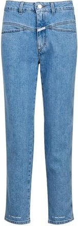 Closed Jean relaxed Pedal Pusher en coton m&eacute;lang&eacute;
