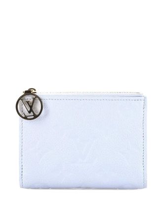 Louis Vuitton petit portefeuille Lisa Wallet Monogram Empreinte en cuir Compact - Bleu