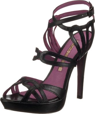 Buffalo 14232XY-544 nappa black 01, Damen Sandalen/Fashion-Sandalen, schwarz / nappa, (black 01), EU 37