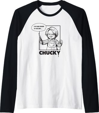 Chucky Comic Panel Knife Raglan