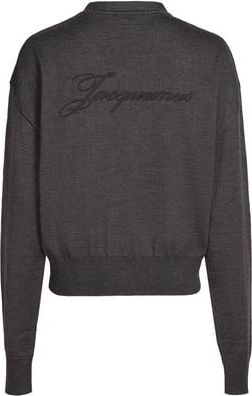 Jacquemus Le Cardigan brod&eacute; en laine