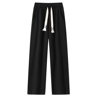 Generic Hose Herren Regular Fit - Herren Hose Gerade Bein Einfarbig Sportlich Casual Freizeit Trend Lang 2024 Moderne Jogginghose Bequem Alltag