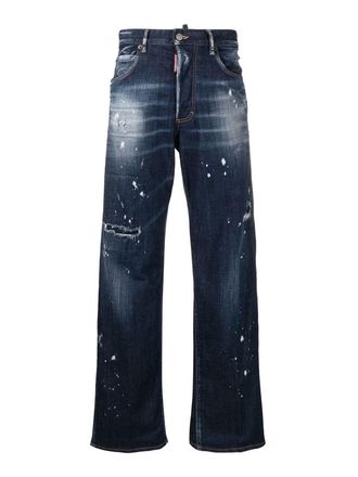 Dsquared2 Jean &Eacute;vas&eacute; - Bleu