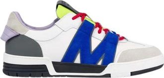Moschino unisex, Chaussures, Multicolore, Taille: 45 EU Calfskin and Suede Baskets