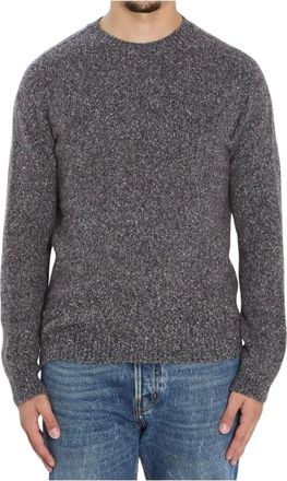 Roberto Collina Homme, Pulls, Gris, Taille: 2XL Pulls &agrave; col rond