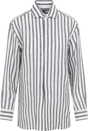 Ralph Lauren Femme, Blouses et Chemises, Multicolore, Taille: 38 FR Chemise Capri Ray&eacute;e en Lin