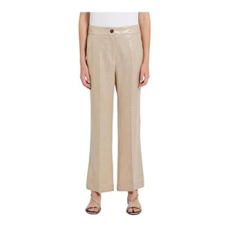 Marella Wide Hosen - - Trousers - Damen - Beige - S