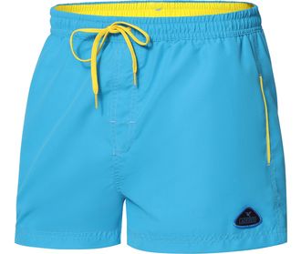 Ladeheid Herren Badehose kurz Schwimmshorts Badeshorts Schwimmhose LAZA1001 (Azurblau Gelb, 6XL)