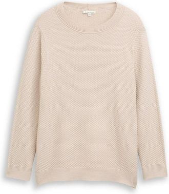 Tom Tailor Strickpullover Pullover & Strickjacken Plus Size - Loose Fit Strickpullover aus Baumwolle