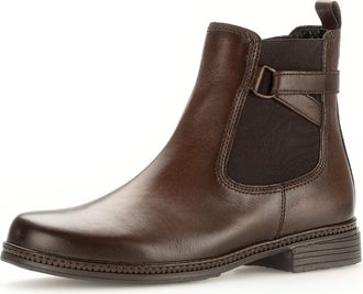 Gabor Damen Chelsea Boots | Frauen Stiefeletten | Wechselfußbett | Best Fitting | Schlupfstiefel | warm | gefüttert | Sattel (Effekt) | 40.5 EU - 7 UK