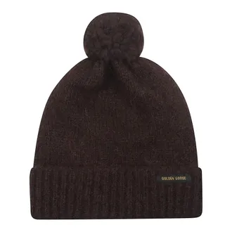 Golden Goose Femme, Accessoires, Brun, Taille: ONE Size Bonnet Journey Pon Pon