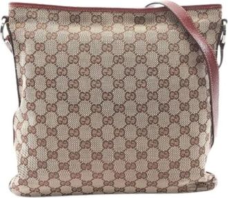 Gucci Sac bandouli&egrave;re en toile GG Pre-owned - Femme - Pre-owned - Beige - Taille: ONE Size