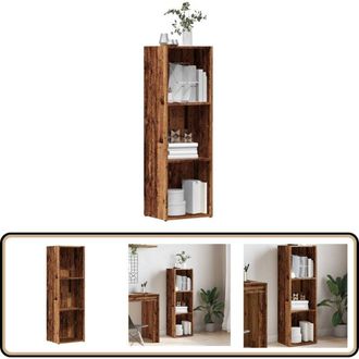 vidaXL Bücherregal Altholz-Optik 36x30x114 cm Holzwerkstoff - Vidaxl