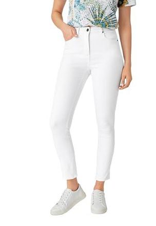 Damart Jean Slim 7/8&egrave;me 5 Poches by Femme Blanc Taille 44