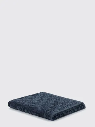 Philipp Plein Drap de plage en &eacute;ponge de coton avec monogramme jacquard