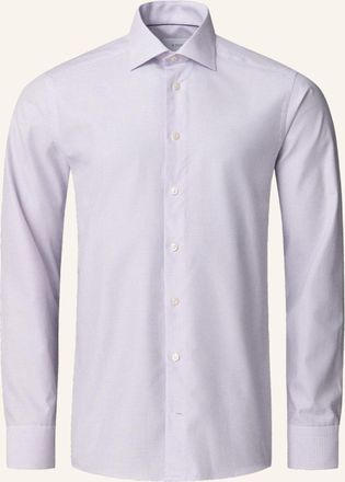 Eton Kariert Signature Twill-Hemd Slim Fit lila