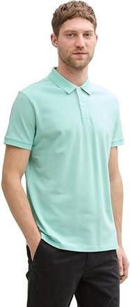 Tom Tailor 1031006 Polo piqué Basique Homme, 37105 - Vert Menthe Vif, XL