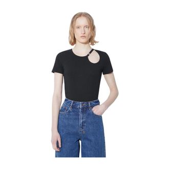 Ksubi Femme, Tops, Noir, Taille: 36 FR T-shirt Arise Cut Out