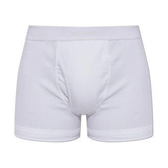 Tom Ford Homme, Sous-v&ecirc;tements, Blanc, Taille: XS Boxers en coton avec logo