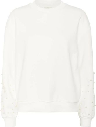 Kaffe Femme, Sweatshirts et sweats &agrave; capuche, Blanc, Taille: 42 FR SweaT-shirt