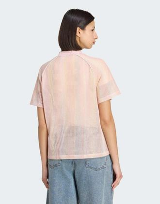 adidas Originals Summer Glow - Oversize-Trikot aus Strick in Rosa