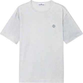 Stone Island Homme, Tops, Bleu, Taille: L T-Shirt Regular