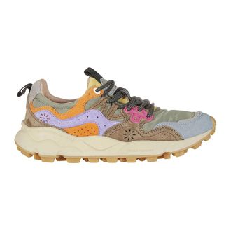 Flower Mountain Elegante Wildleder-Sneakers f&uuml;r modebewusste Frauen - - Shoes - Damen - Beige - 37 EU