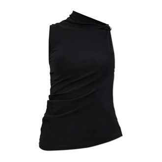 Courr&egrave;ges Asymmetrisches Top - - Tops - Damen - Schwarzk - XS