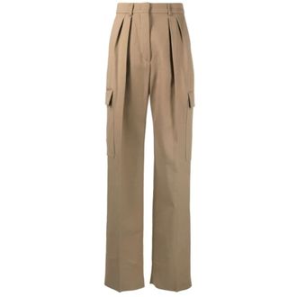 Sportmax Femme, Pantalons, Beige, Taille: 34 FR Beige Pant Barnaba Style 001